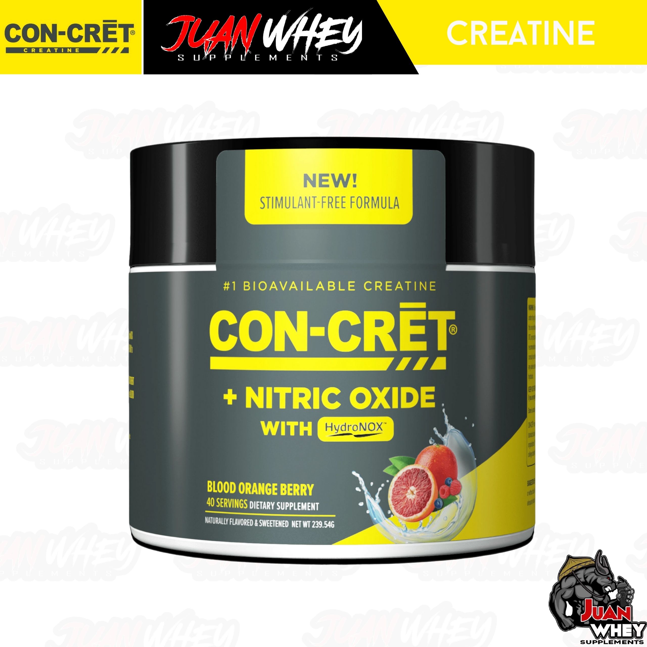 Con-Cret Creatine + Nitric Oxide with HydroNOX 40 servings – JUAN WHEY