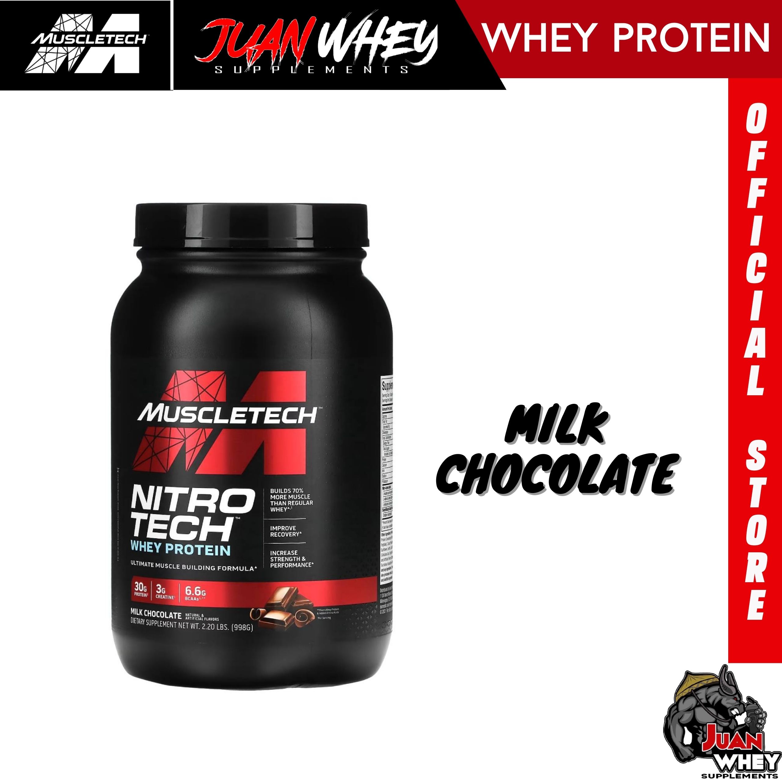 Muscletech Nitrotech Whey Protein 2LBS | 4LBS – JUAN WHEY